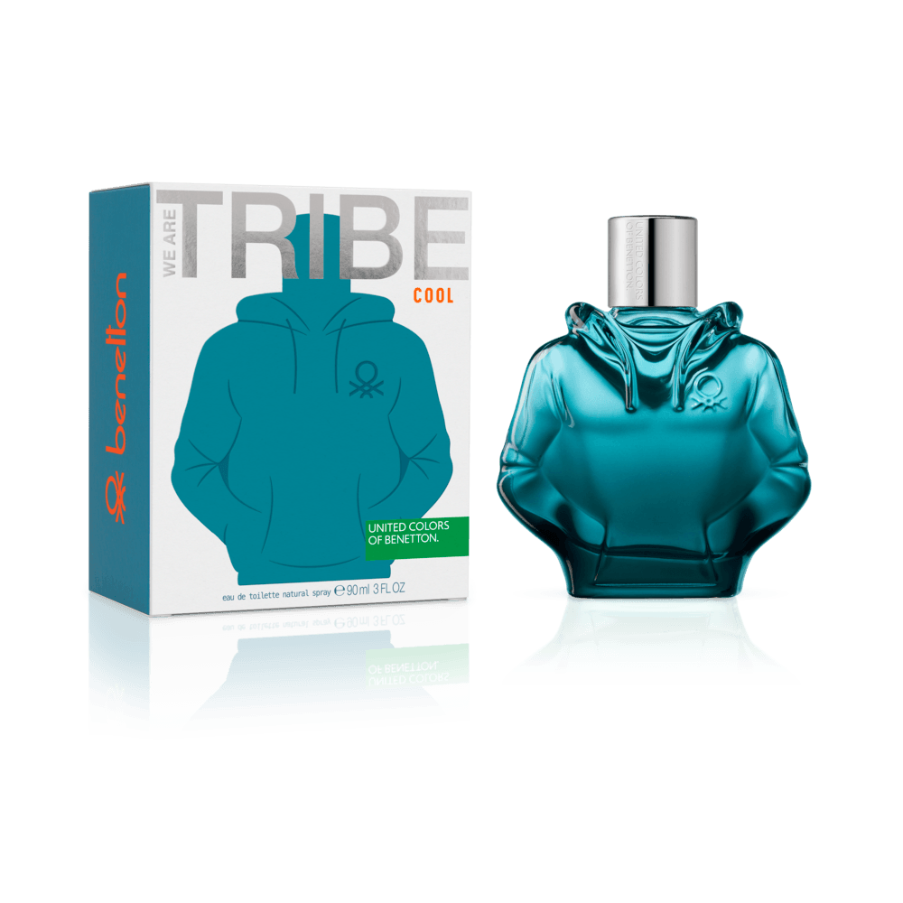 Benetton Tribe Men Cool EDT 90ml - Perfume Masculino