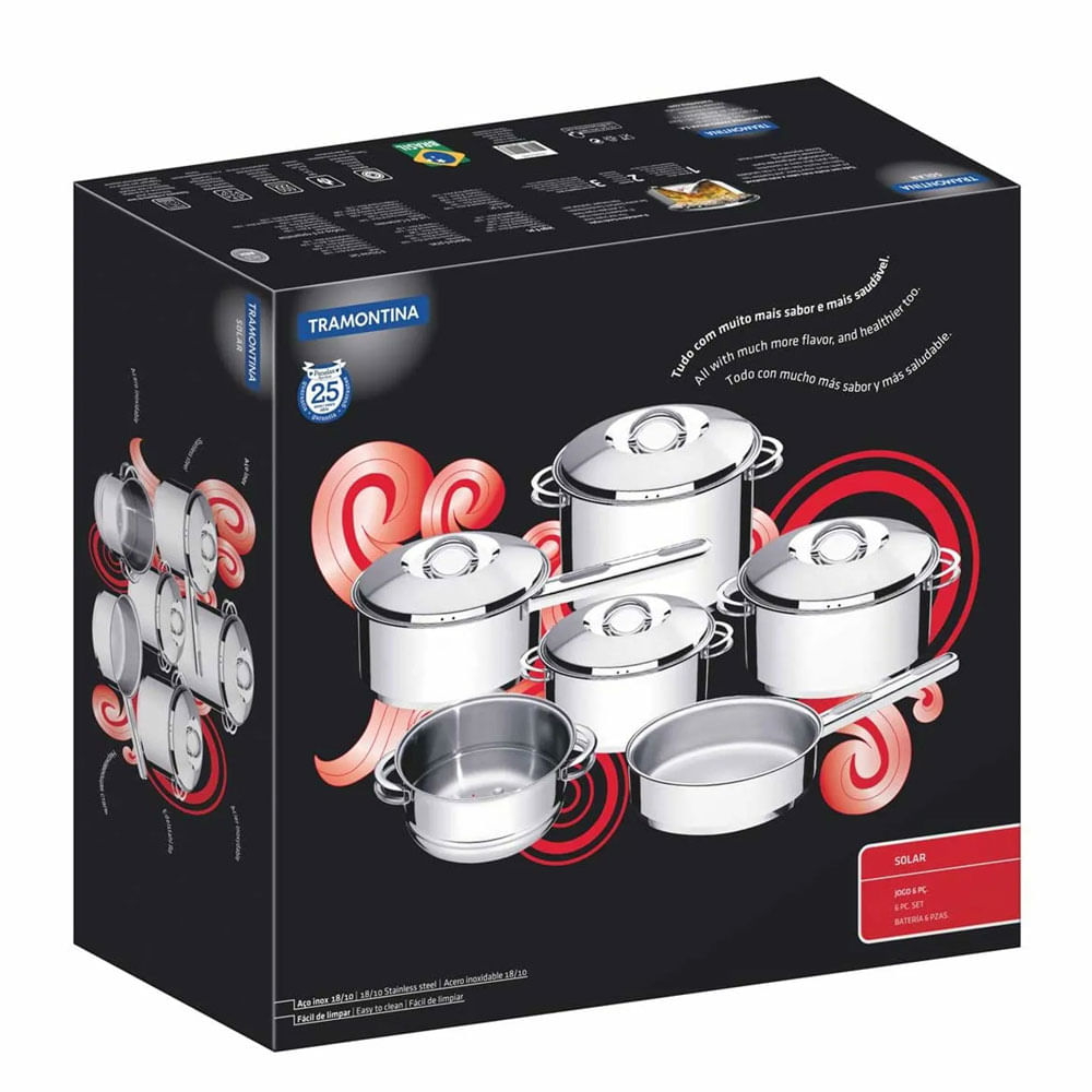 Olla Cromada Tramontina 65500/040 Alta Calidad